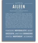Aileen | Name Art Print – Name Stories