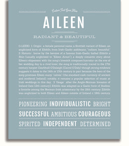 Aileen | Name Art Print – Name Stories