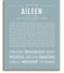 Aileen Personalized Name Meaning Art Prints – Name Stories