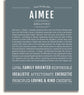 Aimee | Name Art Print – Name Stories