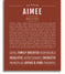 Aimee | Name Art Print – Name Stories
