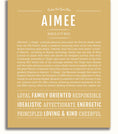 Aimee | Name Art Print – Name Stories