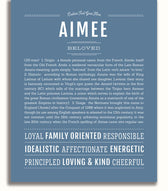 Aimee | Name Art Print – Name Stories