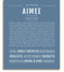 Aimee | Name Art Print – Name Stories