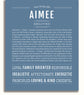 Aimee | Name Art Print – Name Stories