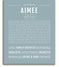 Aimee | Name Art Print – Name Stories