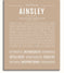 Ainsley | Name Art Print – Name Stories