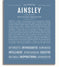 Ainsley | Name Art Print – Name Stories