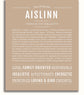 Aislinn | Name Art Print – Name Stories