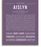 Aislyn | Name Art Print – Name Stories