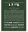 Aislyn | Name Art Print – Name Stories