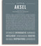 Aksel | Name Art Print – Name Stories