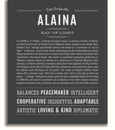 Alaina | Name Art Print – Name Stories