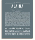 Alaina | Name Art Print – Name Stories