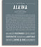 Alaina | Name Art Print – Name Stories