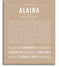 Alaina | Name Art Print – Name Stories