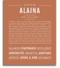 Alaina | Name Art Print – Name Stories