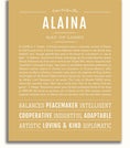 Alaina | Name Art Print – Name Stories