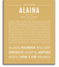 Alaina | Name Art Print – Name Stories