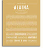 Alaina | Name Art Print – Name Stories