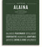 Alaina | Name Art Print – Name Stories