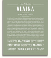 Alaina | Name Art Print – Name Stories