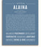 Alaina | Name Art Print – Name Stories