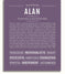 Alan | Name Art Print – Name Stories