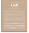 Alan | Name Art Print – Name Stories