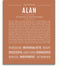 Alan Personalized Name Meaning Art Prints – Name Stories