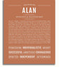 Alan | Name Art Print – Name Stories