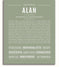 Alan | Name Art Print – Name Stories