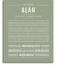 Alan | Name Art Print – Name Stories