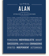Alan | Name Art Print – Name Stories