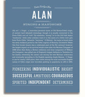 Alan | Name Art Print – Name Stories