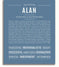 Alan | Name Art Print – Name Stories