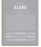 Alana | Name Art Print – Name Stories