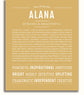 Alana | Name Art Print – Name Stories