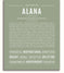 Alana | Name Art Print – Name Stories