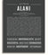 Alani | Name Art Print – Name Stories