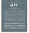 Alani | Name Art Print – Name Stories