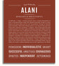 Alani | Name Art Print – Name Stories
