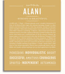 Alani | Name Art Print – Name Stories