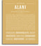 Alani | Name Art Print – Name Stories