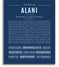 Alani | Name Art Print – Name Stories