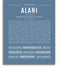 Alani Personalized Name Meaning Art Prints – Name Stories
