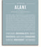 Alani | Name Art Print – Name Stories