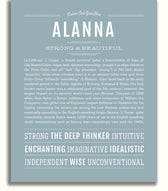 Alanna | Name Art Print – Name Stories