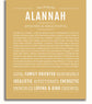 Alannah | Name Art Print – Name Stories