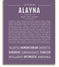 Alayna | Name Art Print – Name Stories
